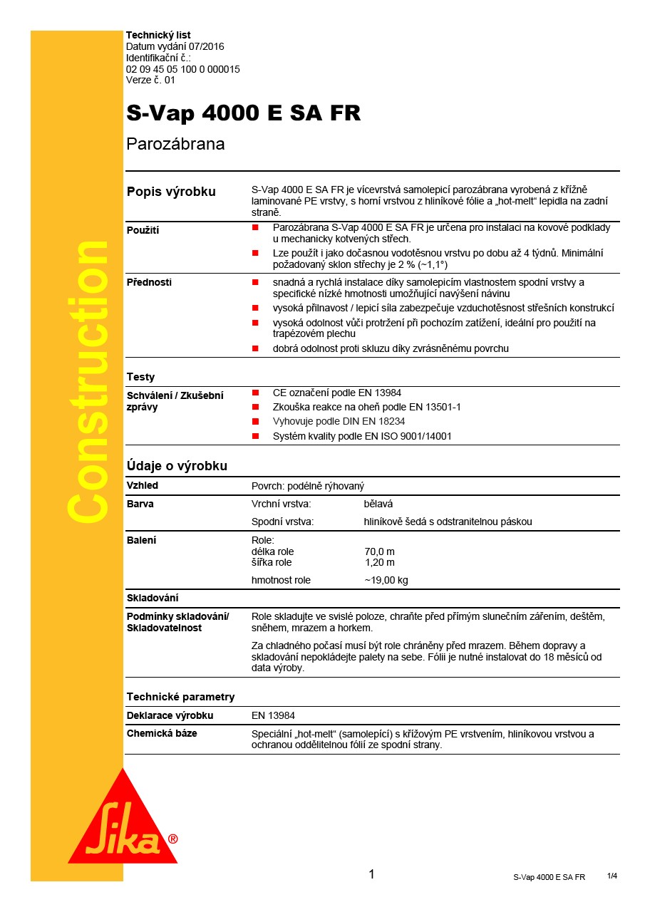 Dokumentace - střechy